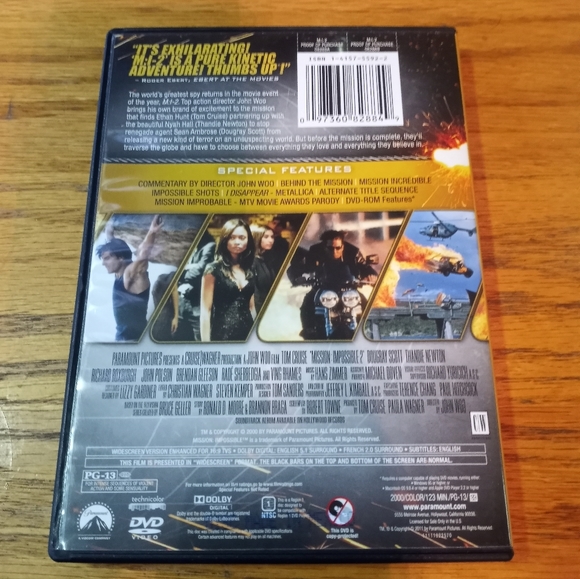 Paramount | Media | Mi2 Mission Impossible 2 On Dvd Tom Cruise | Poshmark